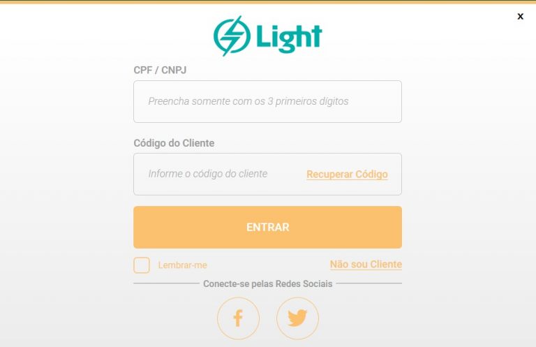 Light segunda via - 2ª via da conta light energia - Conta de luz boleto ...