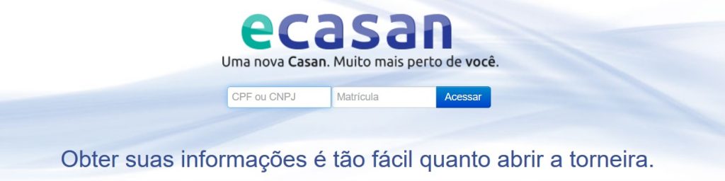 Segunda via Casan - Emissão de 2ª via da conta de Água CASAN- SC